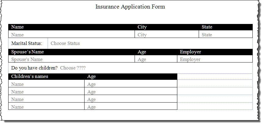 Word Fillable Form Content Controls Bounding Box Printable Forms Free Online