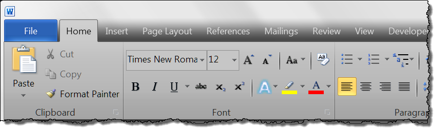 Change Ribbon Icon Font Size