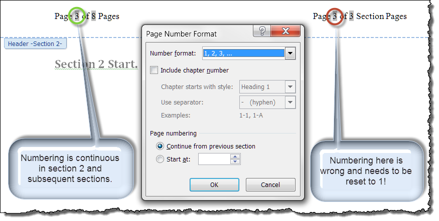 Page Numbering