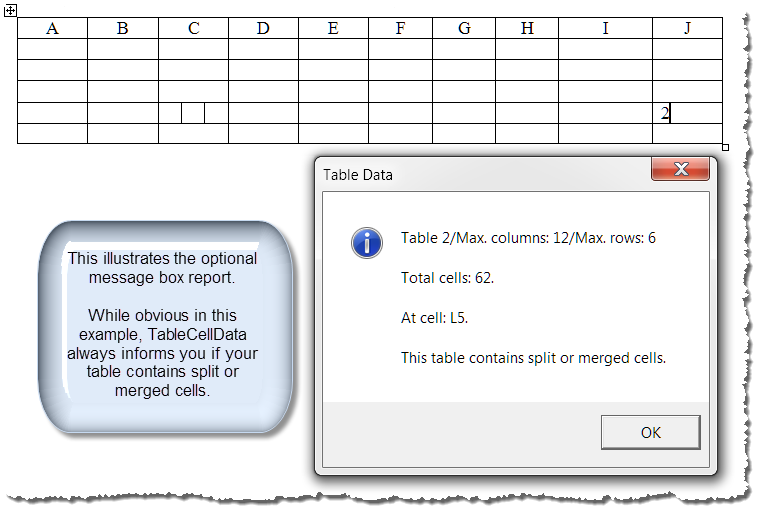 Table Cell Data Add In Word 2003 